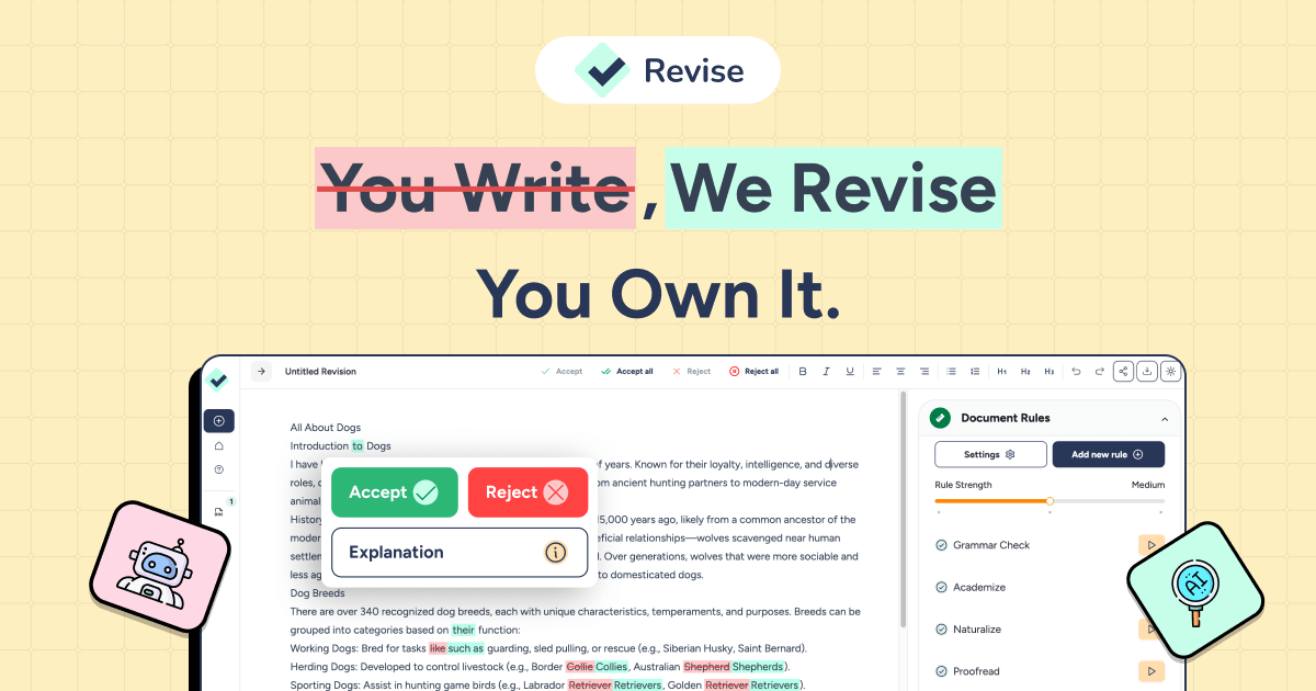 Revise Pricing — Simple Plans for Writers & Teams | Revise